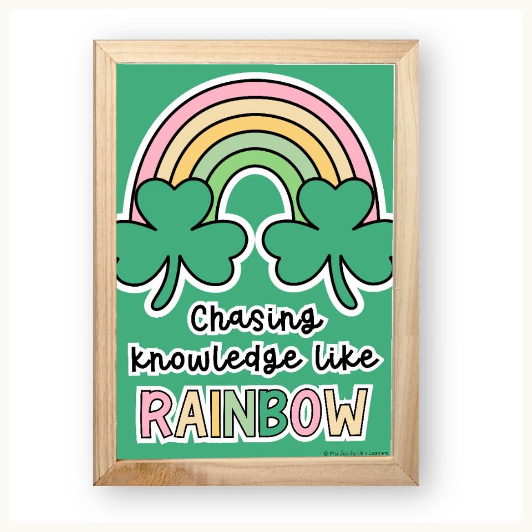 St. Patrick’s Day Classroom Posters: March Theme Bulletin Theme Lucky ...