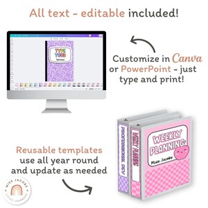 Cutesy Binder Covers and Spines, Colorful Binder Spines Templates ...