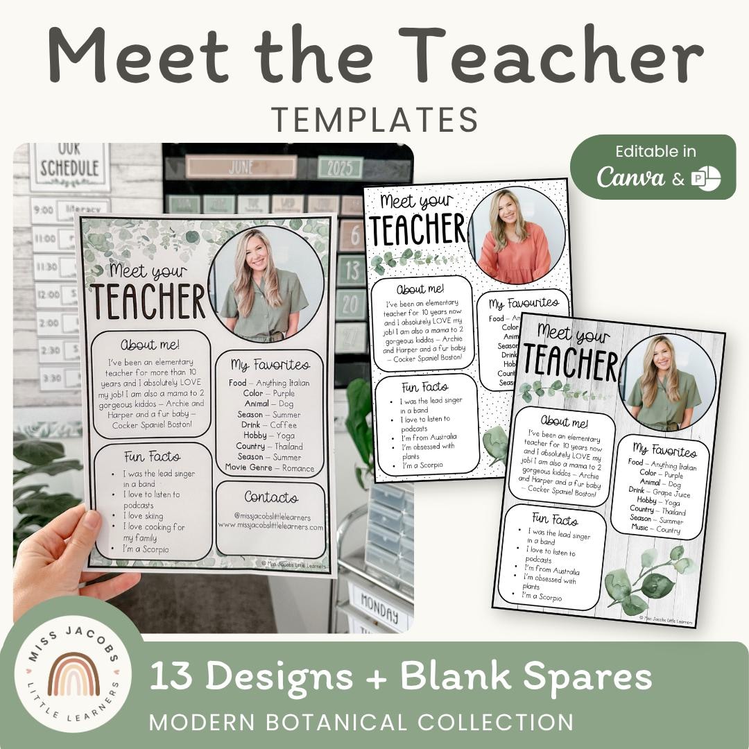 Meet the Teacher Template, Editable Back to School Welcome Letter ...
