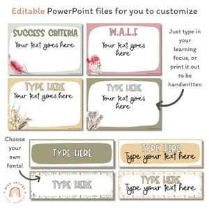 Learning Intentions & Success Criteria Posters | WALT and WALF ...