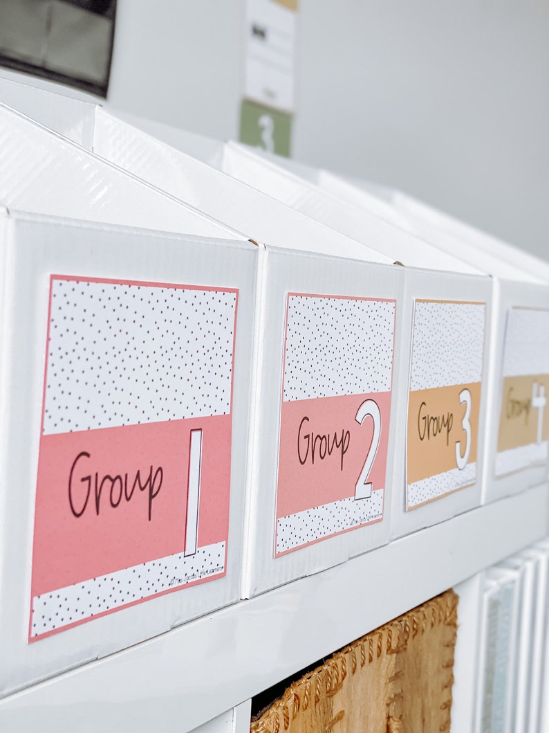 Reading Groups Organizers SPOTTY BRIGHTS Rainbow Guided - Etsy