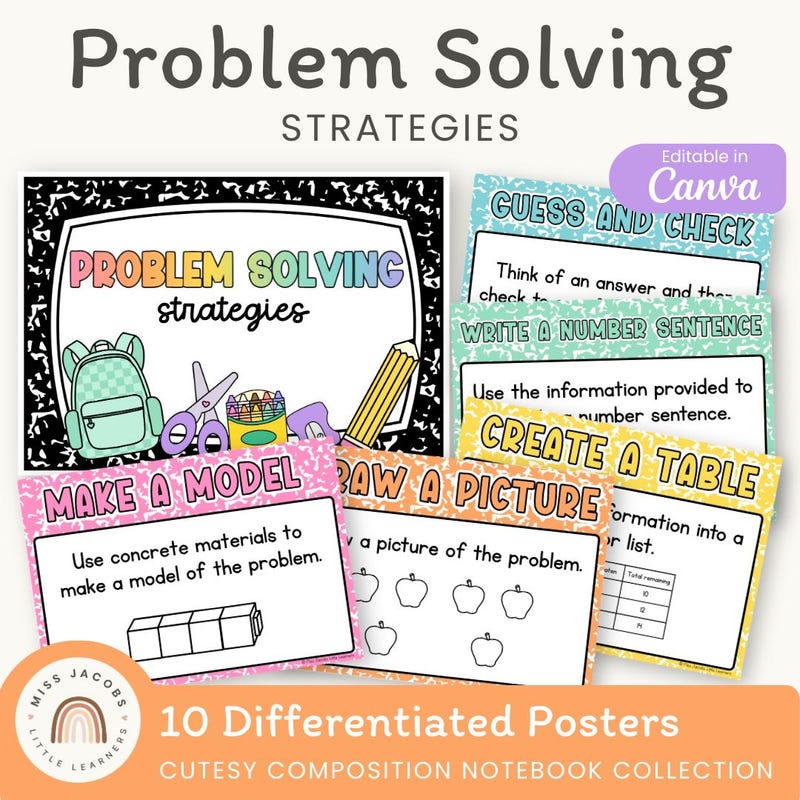 Word Problem Anchor Chart - Etsy