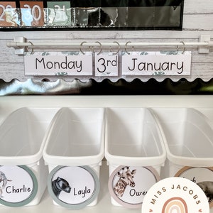 MODERN JUNGLE Classroom Decor Bundle - EDITABLE! Boho Jungle Vibes ...