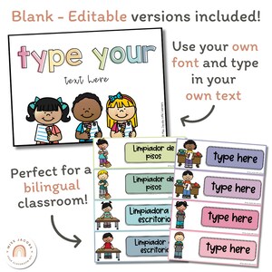 Classroom Jobs | PASTELS | Editable - Etsy