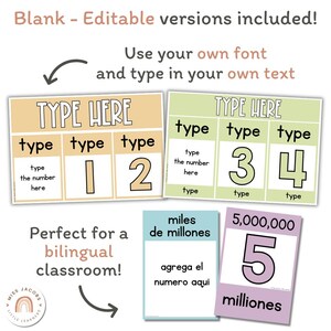 Place Value Display Posters | PASTELS - Etsy