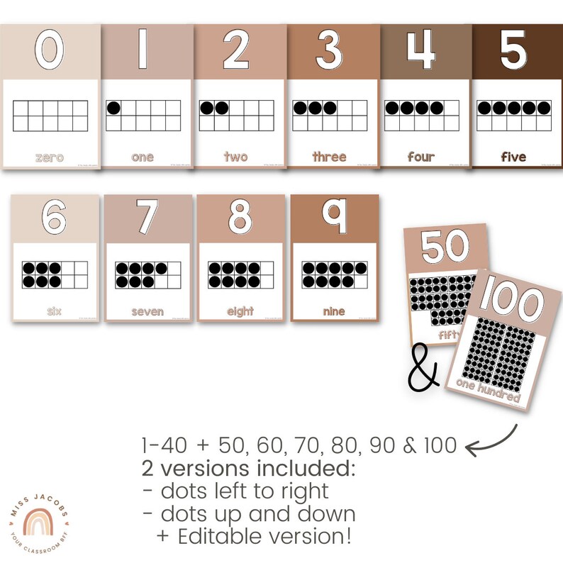 OMBRE NEUTRALS Classroom Decor BUNDLE Editable Neutral Decor - Etsy