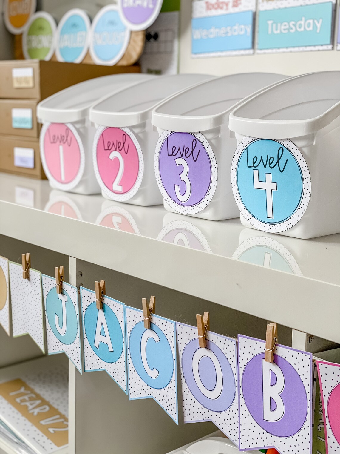 Reading Groups Organizers SPOTTY BRIGHTS Rainbow Guided - Etsy