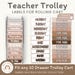 Teacher Trolley Labels | 10 Drawer Cart Labels | OMBRE NEUTRALS ...