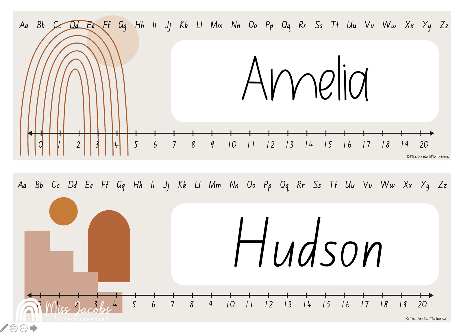 BOHO VIBES Classroom Labels Bundle Editable Desert Neutral | Etsy
