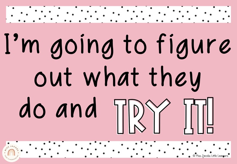 SPOTTY PASTELS Growth Mindset Posters Muted Rainbow - Etsy