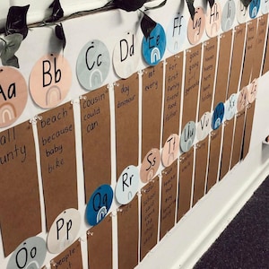 BOHO RAINBOW Word Wall | Editable | Neutral Rainbow Classroom Decor - Etsy