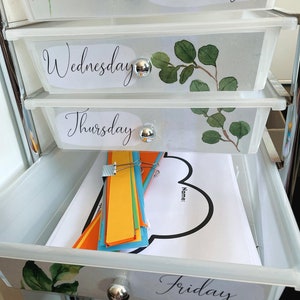 Teacher Trolley Labels, Editable Rolling Cart Drawer Organizers ...