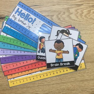 Student Name & Goals Plates | SPOTTY BRIGHTS | Editable - Etsy