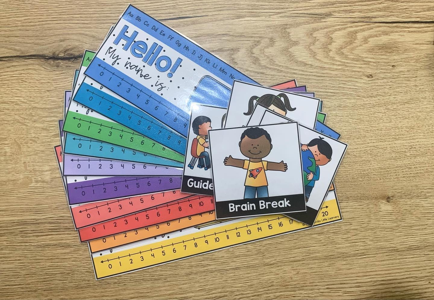 Student Name & Goals Plates SPOTTY BRIGHTS Editable - Etsy