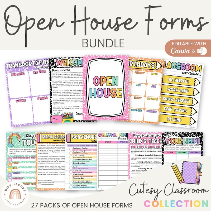 Teacher Parent Packet - Etsy