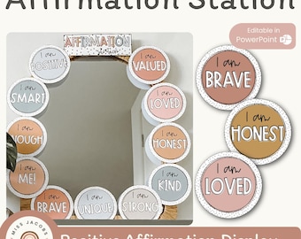 Affirmation Station | SIMPLE BOHO | Positive Affirmations Mirror ...