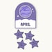 Birthday Display Dreamy Space Classroom Bulletin Board Chart: Pastel ...