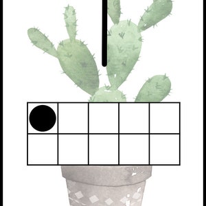 CACTUS Number Posters | Ten Frames | Cactus Classroom Decor - Etsy