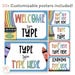 Crayon Door Display, Editable Welcome Door Signs + Student Name Labels ...