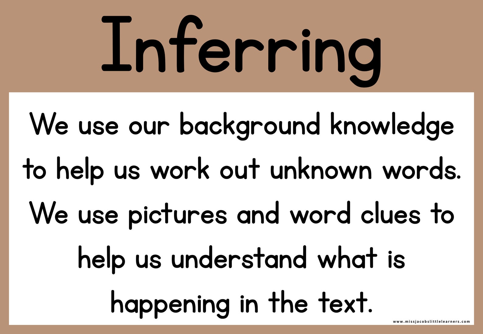 Comprehension Strategy Posters BOHO VIBES Desert Neutral | Etsy