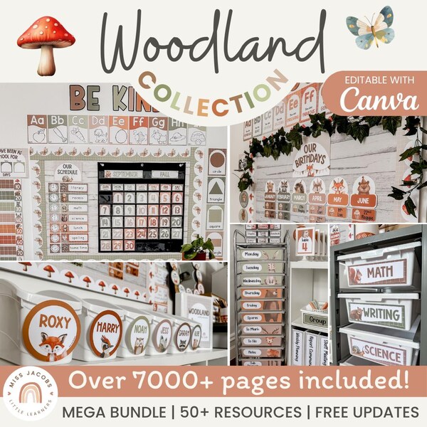 Woodland Classroom Theme - Etsy