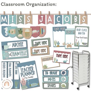 Cute Sea Life Classroom Decor Bundle | Under the Sea Theme | Editable ...
