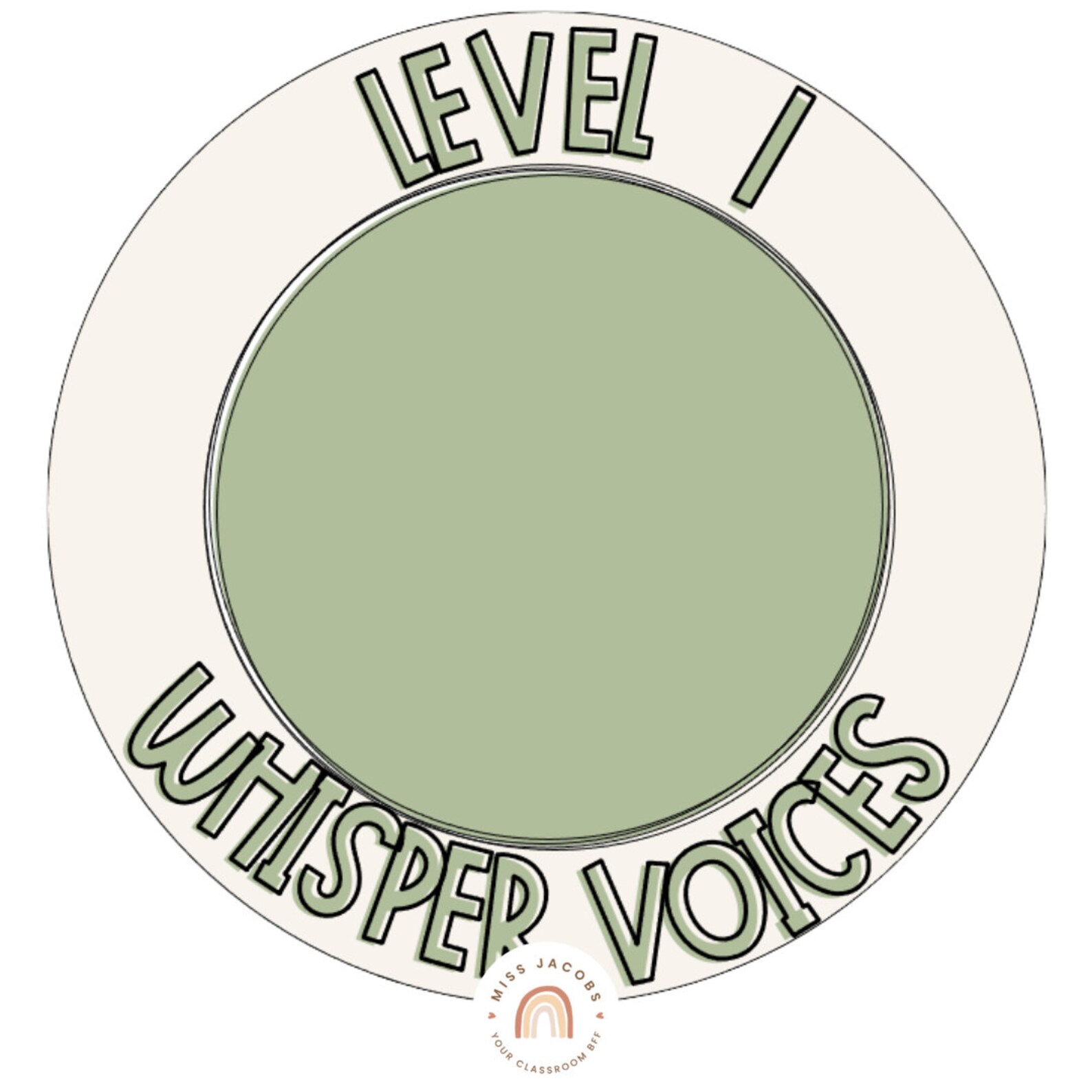 Rustic Boho Plants Voice Noise Level Display EDITABLE - Etsy