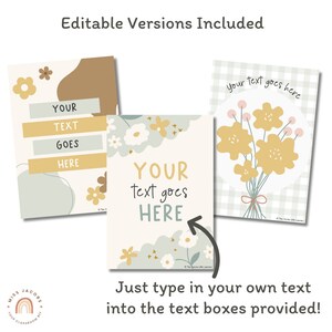 Motivational Classroom Posters Growth Mindset Bulletin Board Daisy ...