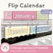 Pastel Flip Calendar, Editable Classroom Perpetual Calendar, Printable ...