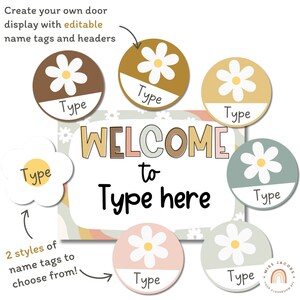 Daisy Door Display or Bulletin Board Daisy Gingham Classroom Decor - Etsy