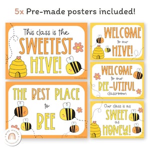 Bee Hive Door Display Classroom Decoration, Editable Spring Theme ...