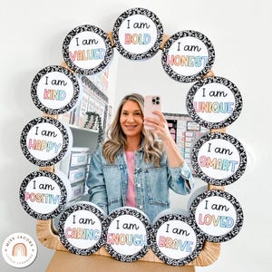 Cutesy Classroom Decor Bundle, Bright Rainbow Composition Notebook ...