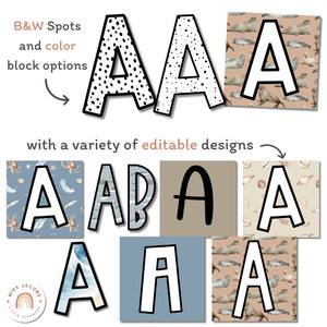 Bulletin Board Lettering Pack Modern Classroom Decor Editable - Etsy