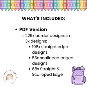 Cutesy Bulletin Board Borders, School Supplies Clipart Printable ...