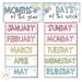 Days and Months Flashcards Daisy Gingham Pastels Classroom Decor ...