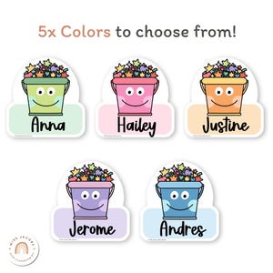 Bucket Filler Door Display, Editable Classroom Welcome Sign and Name ...