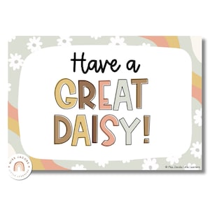 Daisy Door Display or Bulletin Board | Daisy Gingham Classroom Decor - Etsy