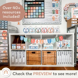 Cute Jungle Animals Classroom Decor Bundle - Etsy