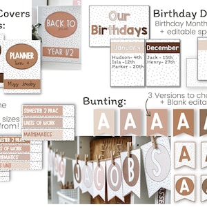 SPOTTY NEUTRALS Classroom Decor Bundle | B+W Neutrals | Ombré and ...