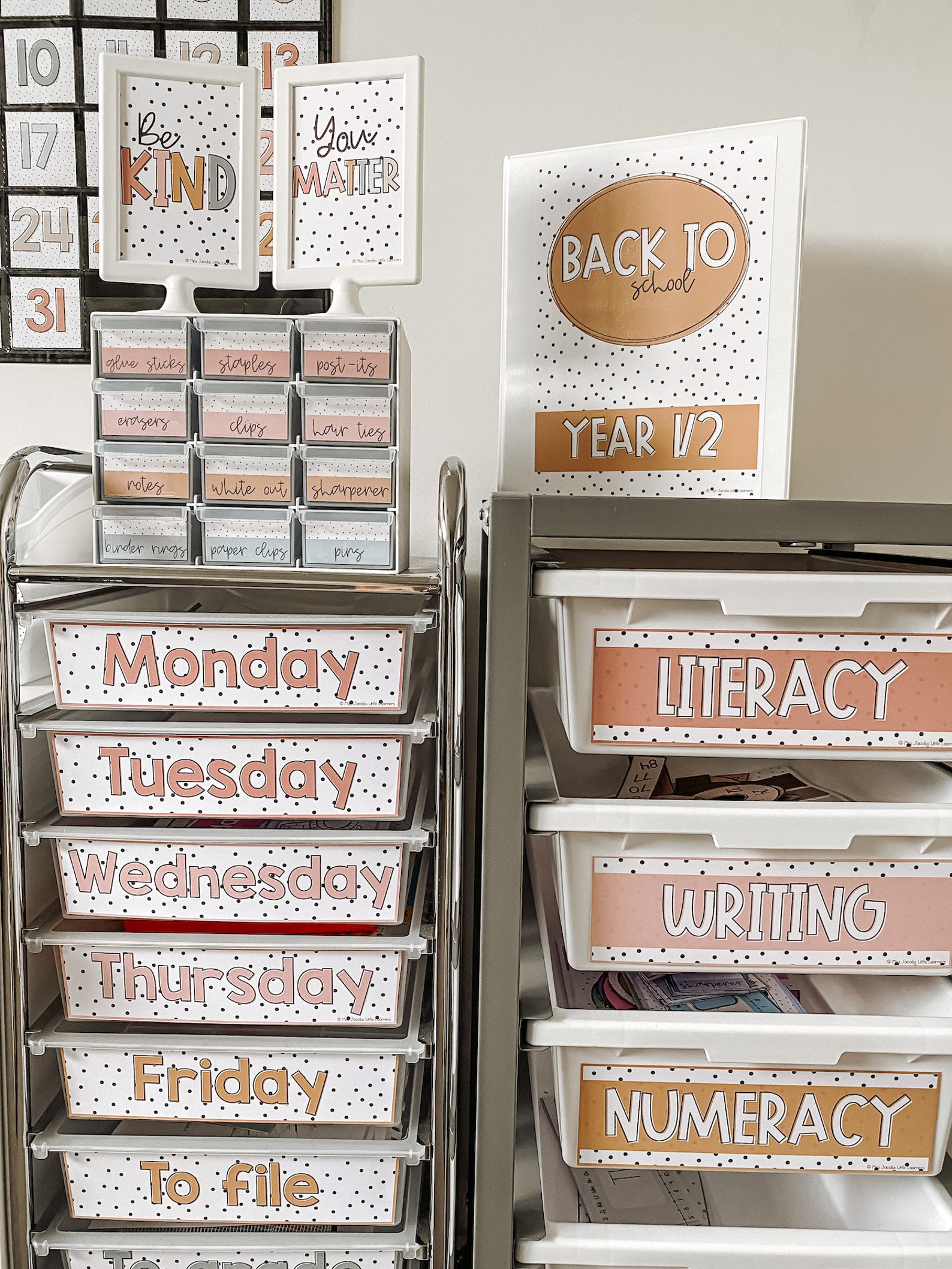 SPOTTY BOHO Classroom Decor Bundle Boho Classroom - Etsy