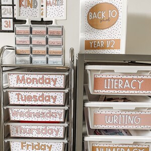 SPOTTY BOHO Classroom Decor Bundle Boho Classroom - Etsy