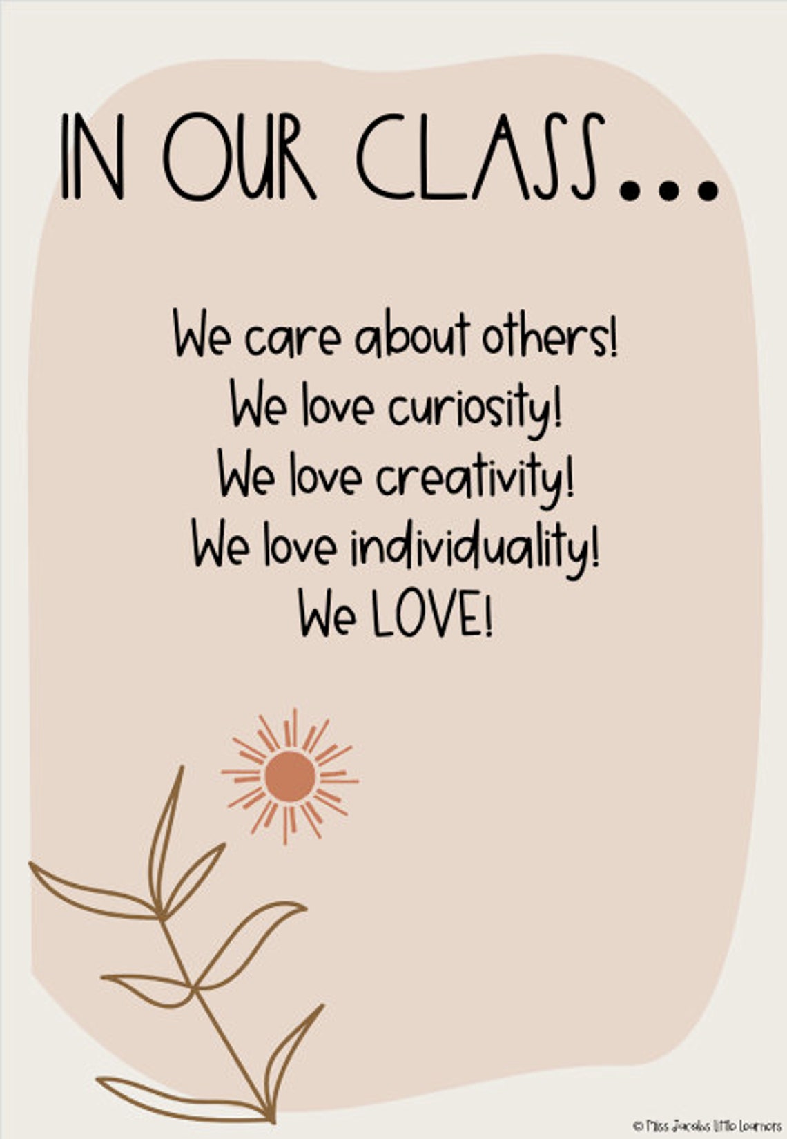 BOHO VIBES Editable Classroom Posters | Desert Neutral Classroom Decor ...