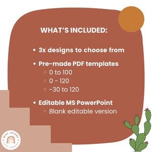 BOHO VIBES Classroom Number Line Display With Negatives | Desert ...