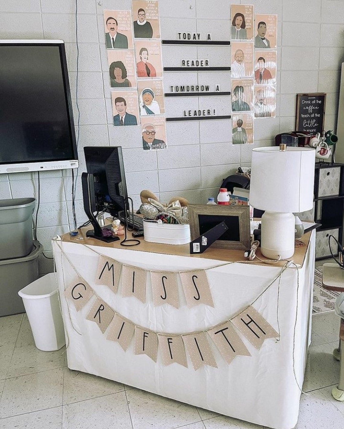 BOHO VIBES Bulletin Board Banners Neutral Classroom Bunting - Etsy