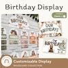 EDITABLE Woodland Classroom Birthday Display, Primary School Cute ...