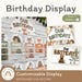 Woodland Birthday Display Printable, Editable Nature Theme Classroom ...