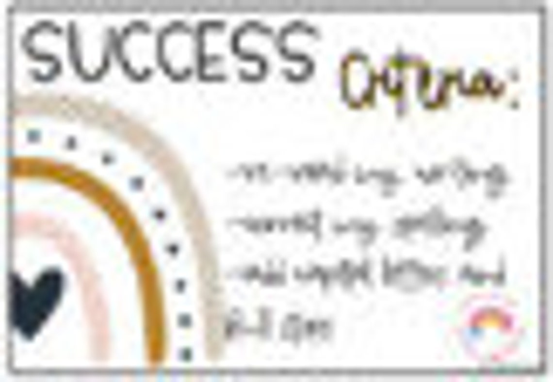 BOHO RAINBOW Learning Intentions Editable Neutral Rainbow - Etsy