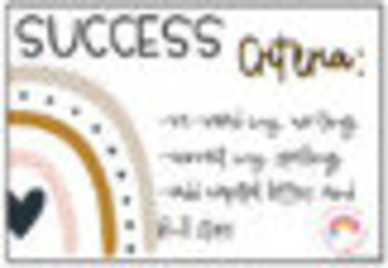 BOHO RAINBOW Learning Intentions Editable Neutral Rainbow - Etsy