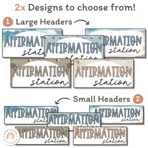 Affirmation Station, Modern Ocean Theme, Positive Affirmation Cards ...