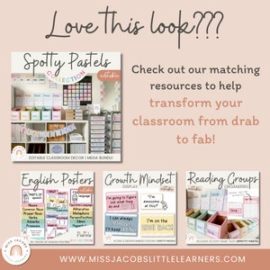 Math Posters Bundle | SPOTTY PASTELS | Muted Rainbow Classroom Decor - Etsy